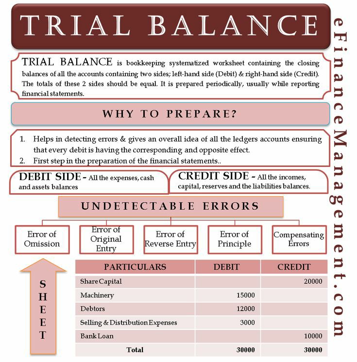P.O.A: The trial balance note | SLMS